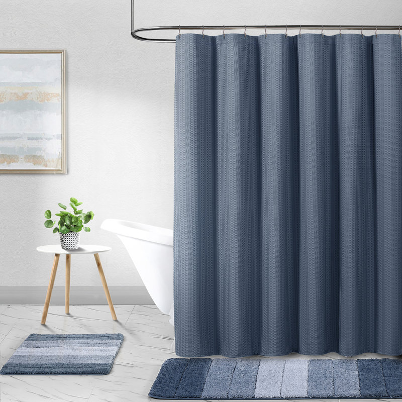 Gracie Oaks Jaen Solid Color Single Shower Curtain And Reviews Wayfair